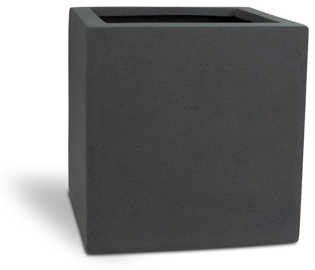 Polystone Square květináč Grey Rozměry: 30 cm šířka x 30 cm hloubka x 30 cm výška