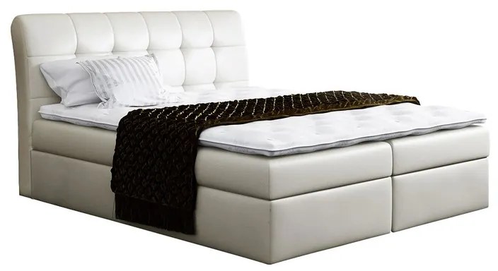 Kontinentální postel Limbo, Rozměr postele: 140x200, Barva:: ekokůže Soft 033
