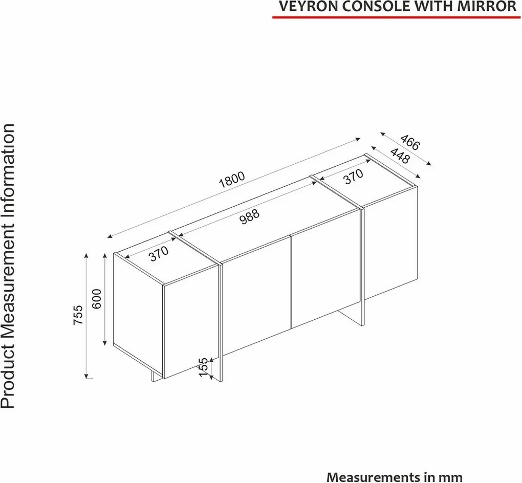 Skříňka Veyron Travertine and Sandstone