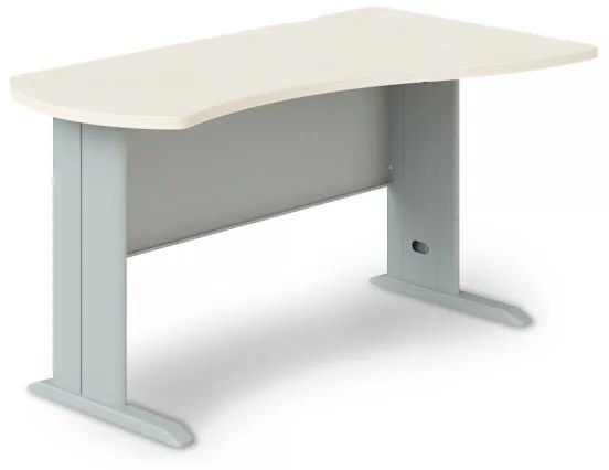 Rohový stůl Manager, pravý 180 x 120 cm bříza