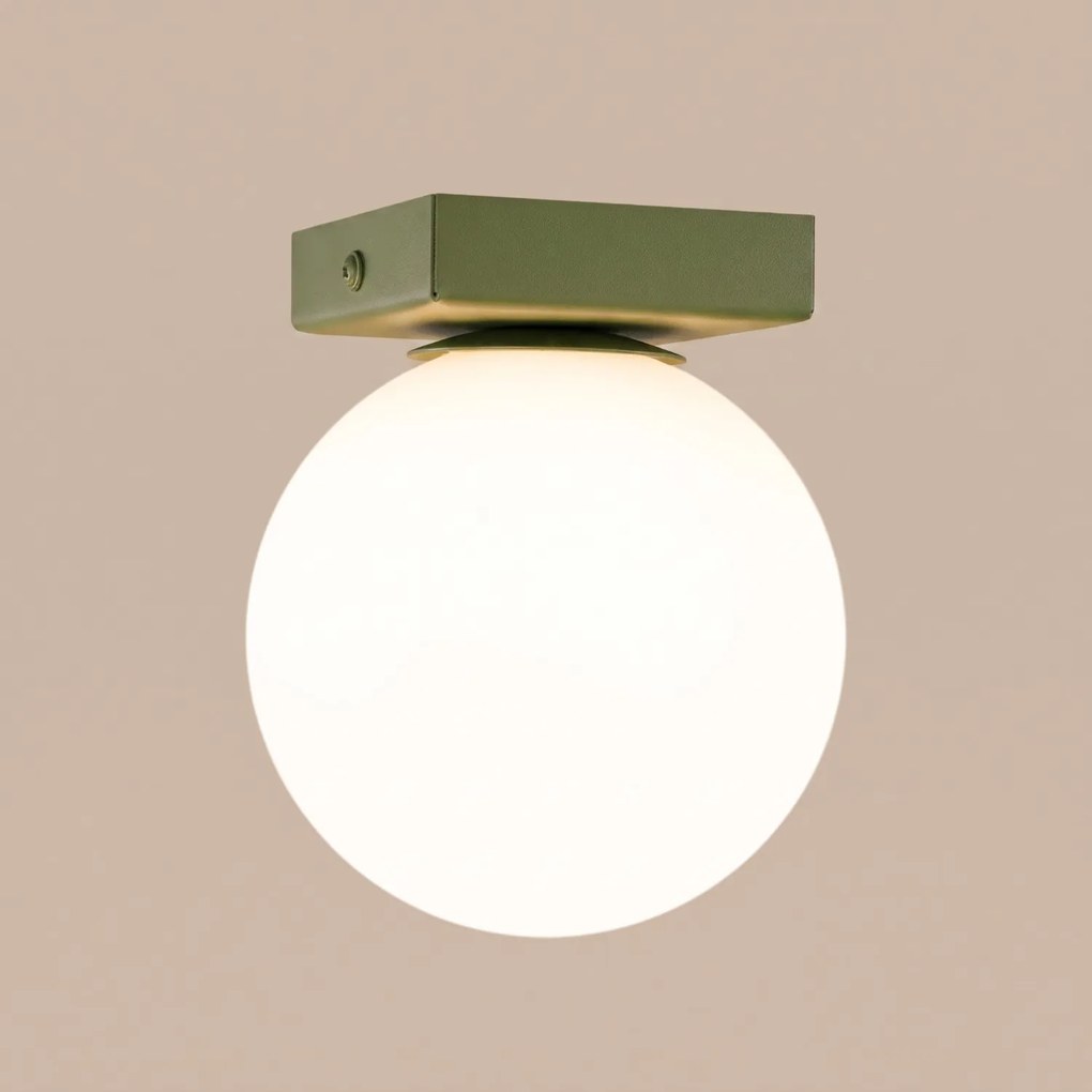 Sollux Lighting Stropní svítidlo YOLI 1 olivově zelené