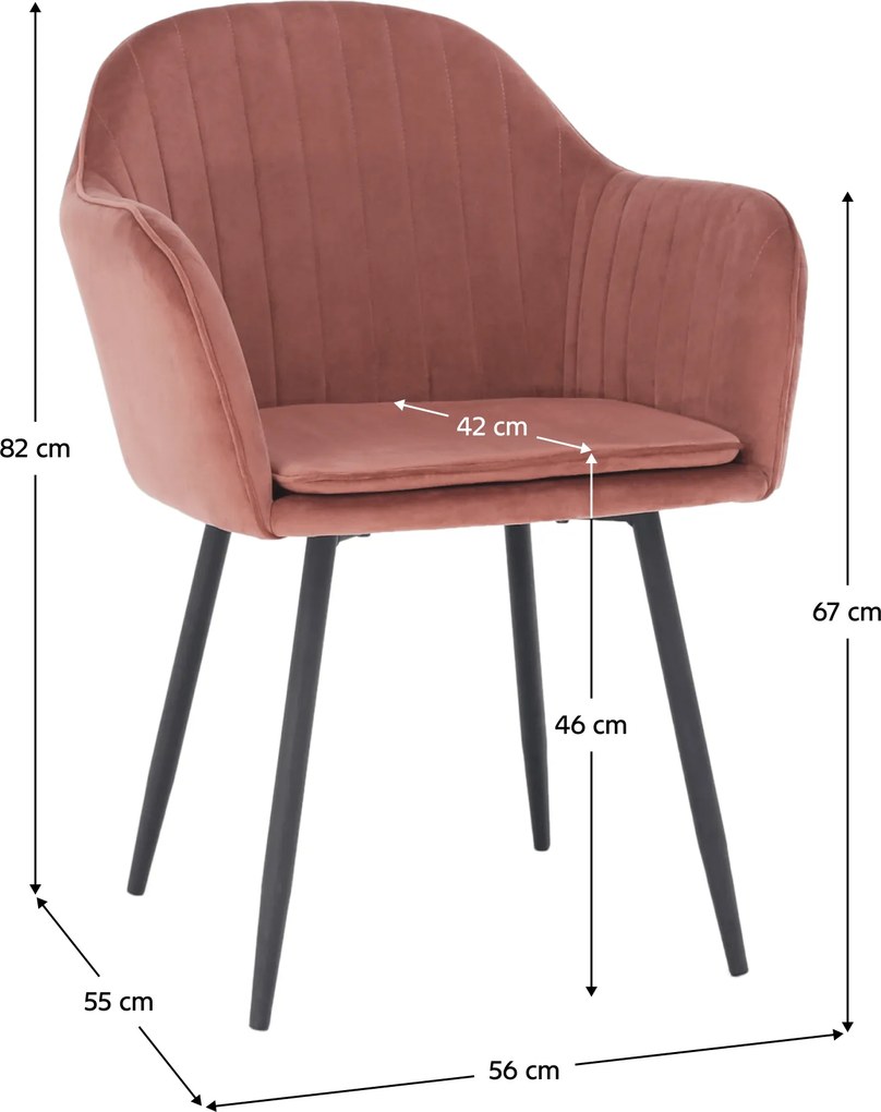 Designové křeslo, růžovohnědou Velvet látka, ZIRKON