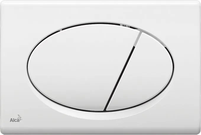 ALCAPLAST - ovládací tlačítko bílé k splachovacím nádržkám M70