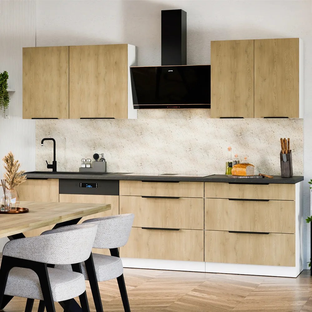 CREMONA bc | dolní skříňka 80 ZL 2F dřezová | 80 cm | bílá/cremona