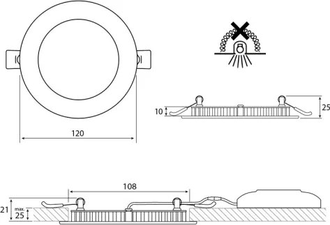 LED podhledové svítidlo McLED TORO R9 TR120-9W2700K-W-EN teplá bílá ML-412.010.33.0
