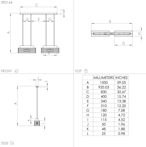Eglo 390164 - Lustr na lanku CIDRAZ 4xE27/40W/230V černá/hnědá