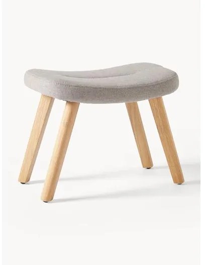 Sametová stolička's dřevěnými nohami Wing