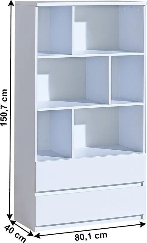 Variabilní regál, bílá arktická, ARTEMIA