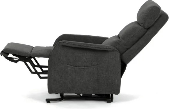 Polohovací křeslo šedé, elektrické TV-L8960 GREY2