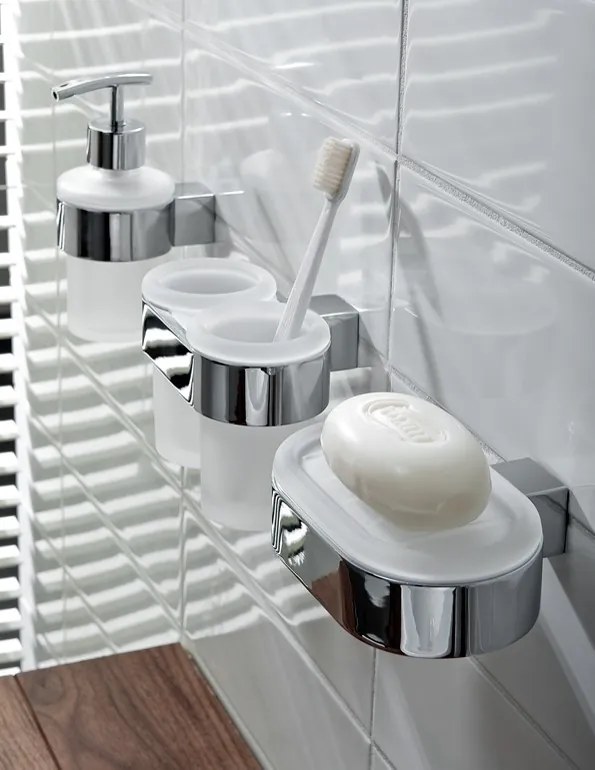 BISK Erga Futura, toaletní WC kartáč, chromový, ERG-02986