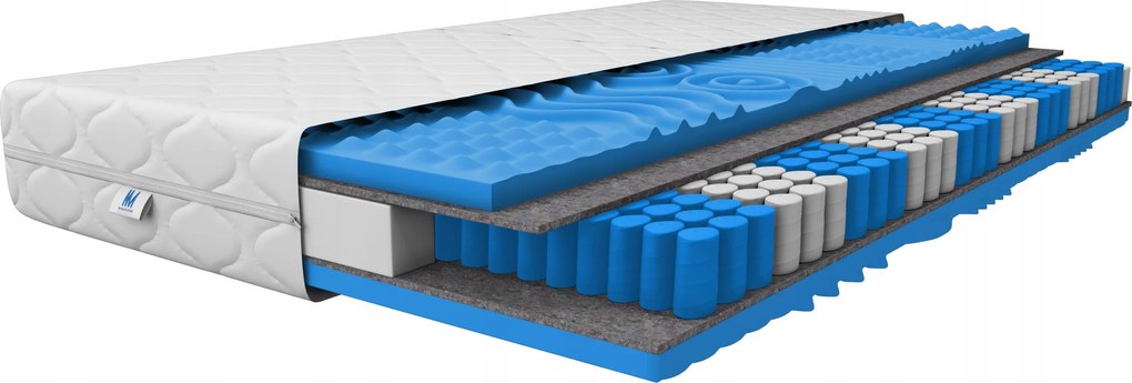 Matrace 140x200 taštičková pružinová masážní středně tvrdá H 26 cm h3
