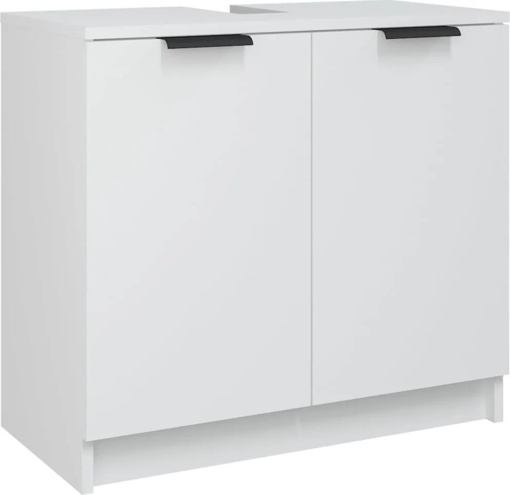vidaXL Koupelnová skříňka bílá 64,5 x 33,5 x 59 cm kompozitní dřevo [811304]