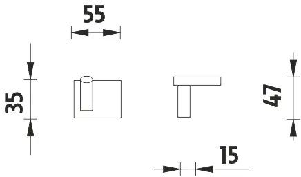 Nimco Háček jednoduchý KEIRA - KE 22054-26