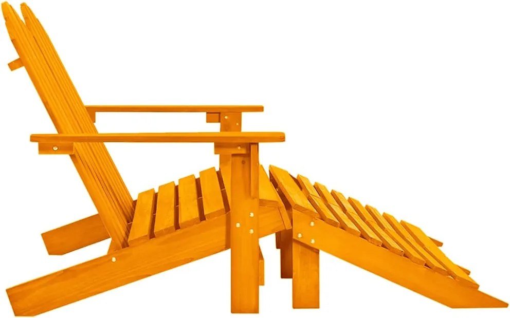 2místná zahradní židle Adirondack s podnožkou jedle oranžová 315918