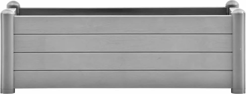 Vyvýšený záhon PP kamenný šedý 100 x 43 x 35 cm 317580