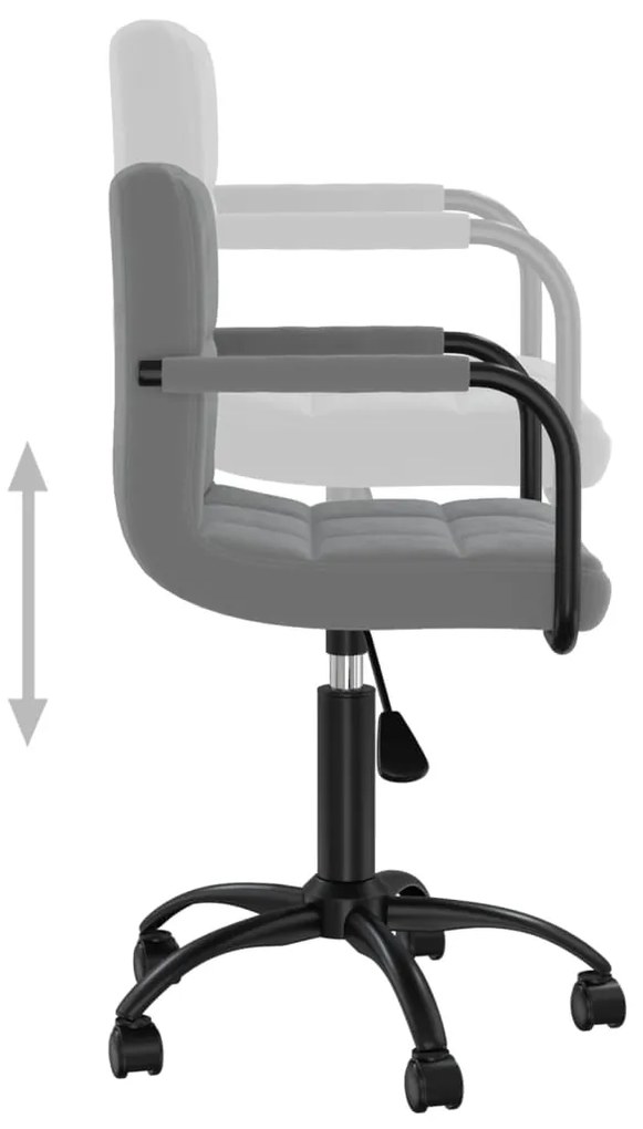 vidaXL Marketos Otočné jídelní židle 2 ks tmavě šedé samet