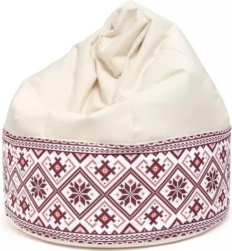 Sedací vak Viper Folk Outdoor TiaHome - krémově hnědá
