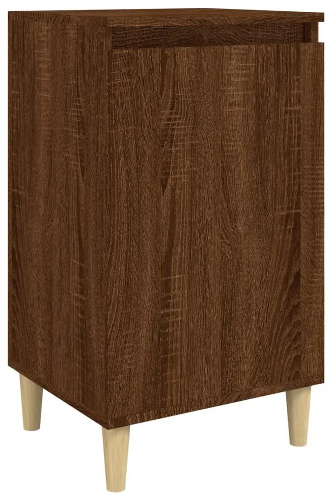 Noční stolek hnědý dub 40 x 35 x 70 cm kompozitní dřevo - Default Title