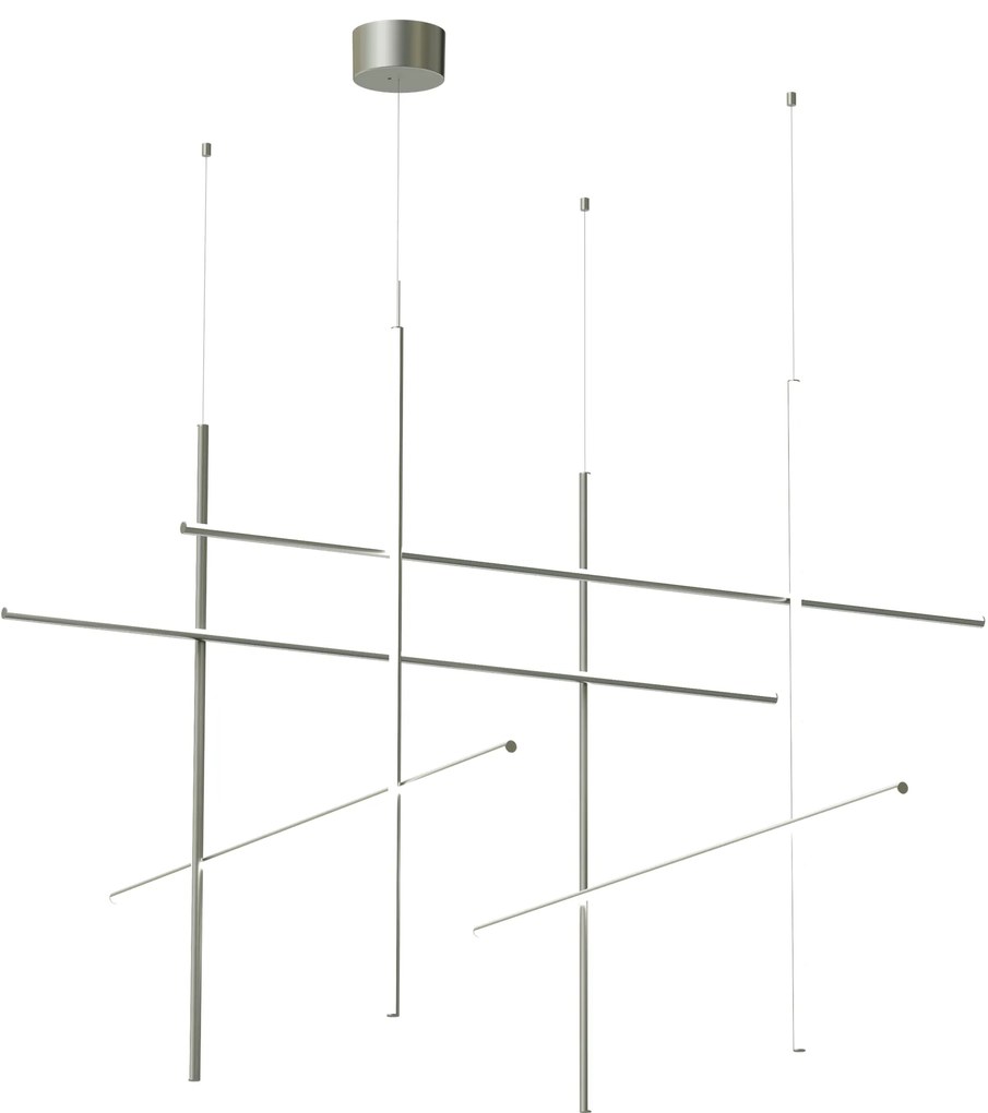 Flos Coordinates Module S, závěsné svítidlo, stříbrná, 180W 2700K