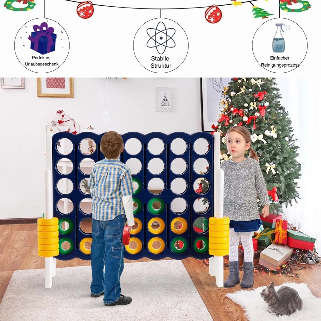 Costway 4 Win Giant Playset pro děti a dospělé šedá + tmavě – 120 × 42 × 104 cm