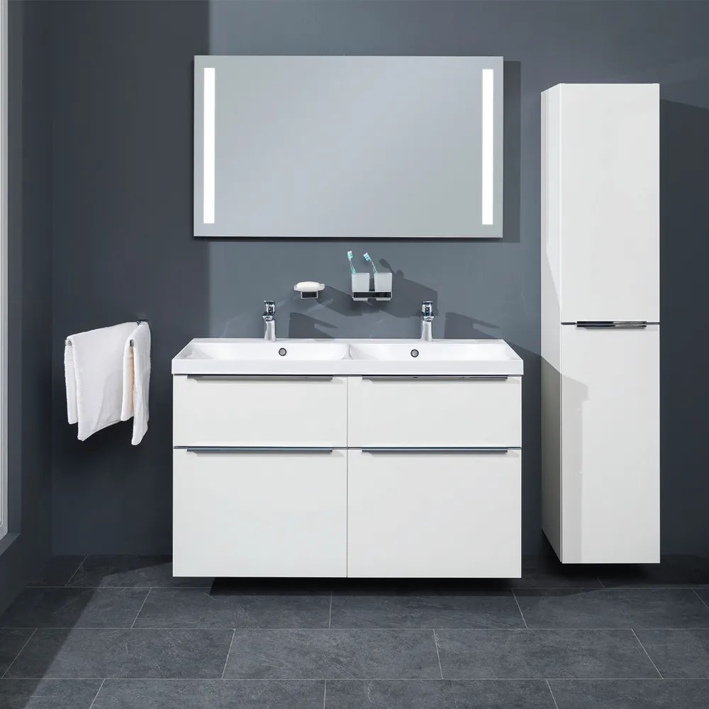Mereo Mereo, Mailo, koupelnová skříňka 121 cm, černé madlo, Multidecor, CN593SBODP1