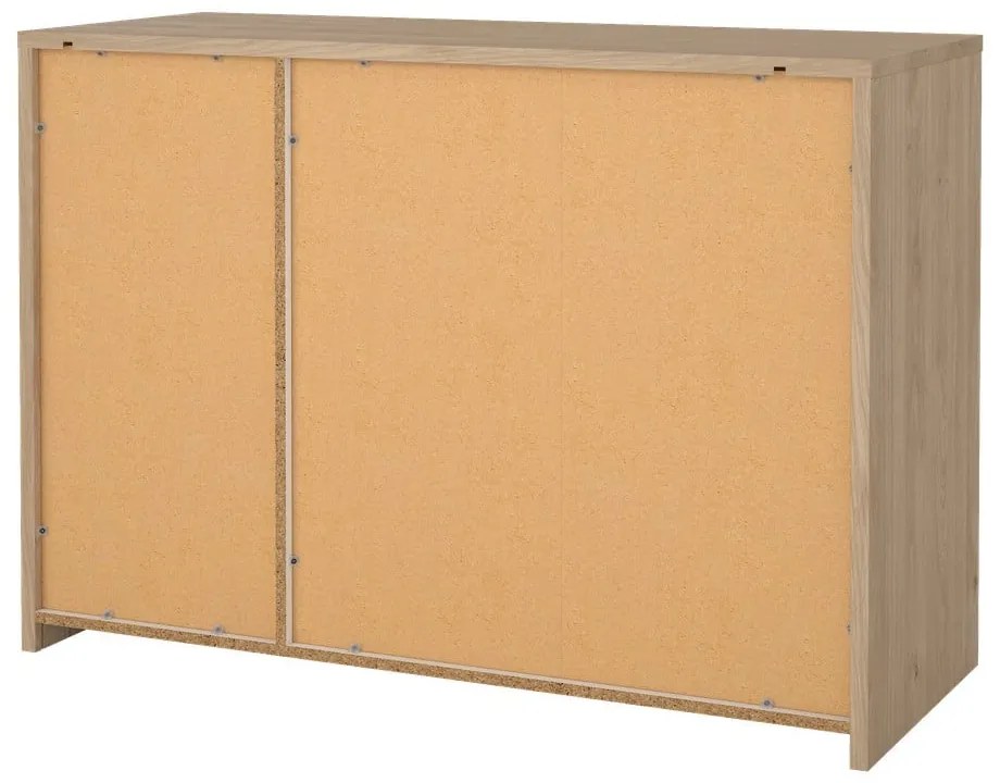 Bílá/v přírodní barvě komoda v dekoru dubu 119x84x48 cm Next – Tvilum