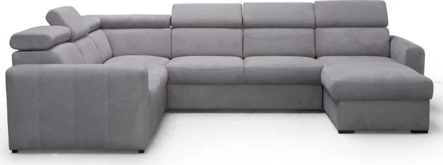 Casarredo - Komfort nábytek Rozkládací sedací souprava do U SELECT pravá, látky A1 | barva: N4 ořech,potah: lena 90