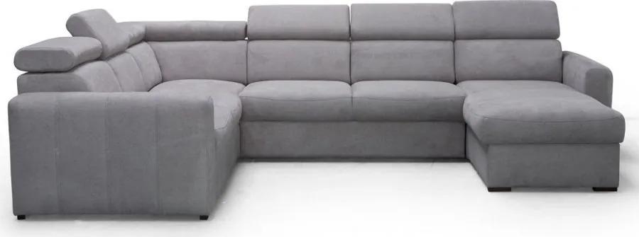 Casarredo - Komfort nábytek Rozkládací sedací souprava do U SELECT pravá, látky A1 | barva: N9 wenge,potah: gemma 72