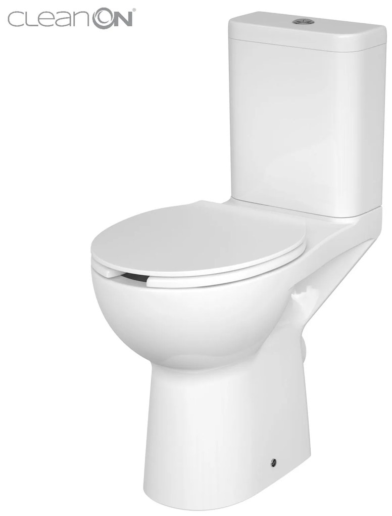 CERSANIT Sapho, ETIUDA WC kombi mísa zvýšená Rimless, zadní odpad, K11-0221