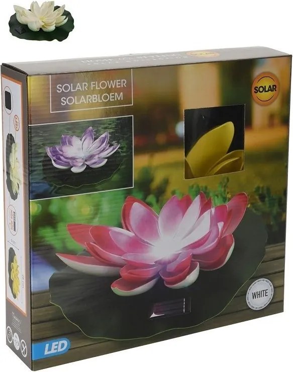 LED Lotus – bílý 28 cm