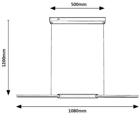 Rabalux 72231 - LED Lustr na lanku SINDRI LED/36W/230V