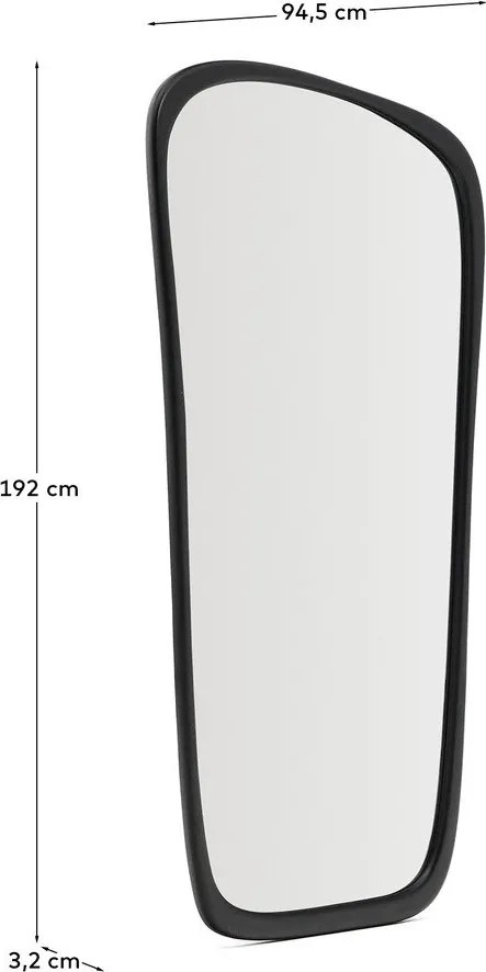 Nástěnné zrcadlo s dřevěným rámem 94,5x192 cm Alura – Kave Home