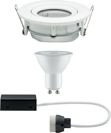 P 92897 Svítidlo zápustné LED Nova IP65 kulaté 7W GU10 bílá 1ks výklopné - PAULMANN