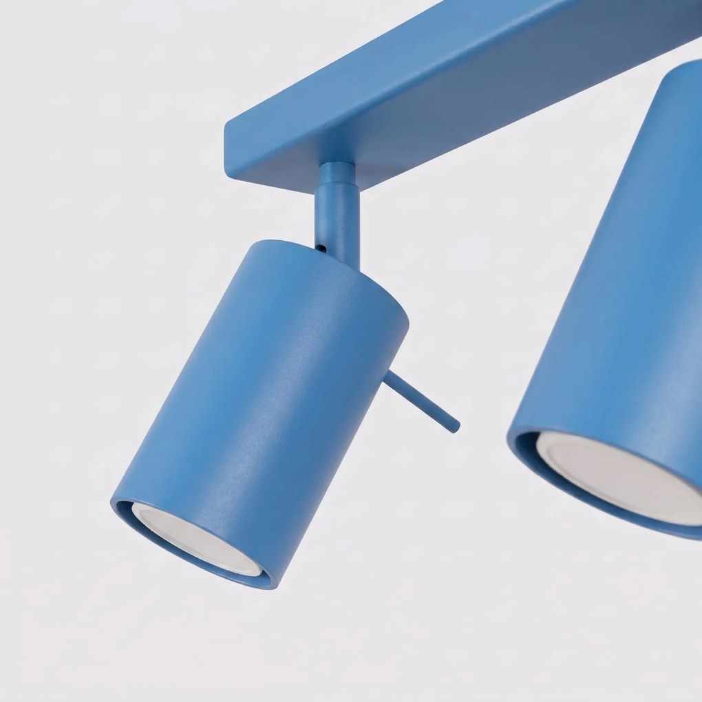 Sollux Lighting Stropní svítidlo RING 6L azurové