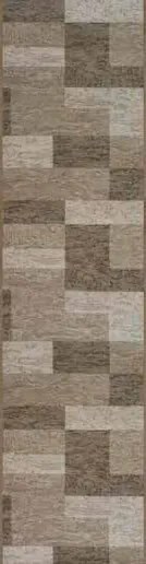 Associated Weavers, Protiskluzový běhoun na míru Icona 39, šíře 120 cm, hnědá, chodba / předsíň