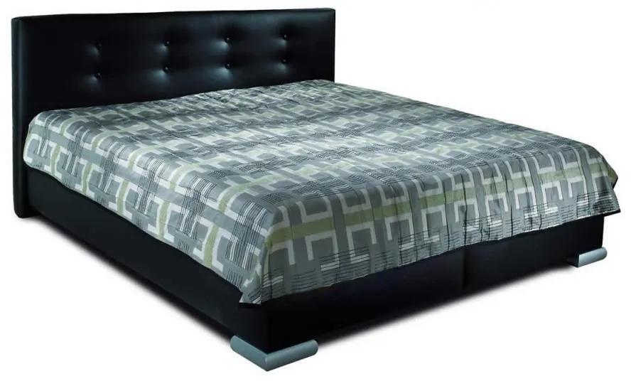 Zvýšená čalouněná postel Cora, s úložným prostorem , Mikroplyš zelená