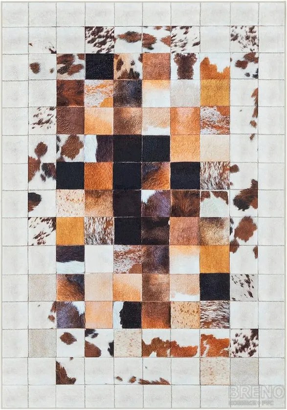 Breno Kusový koberec FIESTA 4306 White, 140x200 cm, Vícebarevné