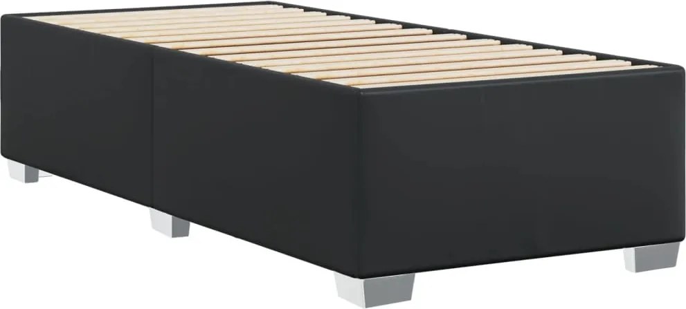 Rám postele černý 90 x 190 cm umělá kůže 3284536