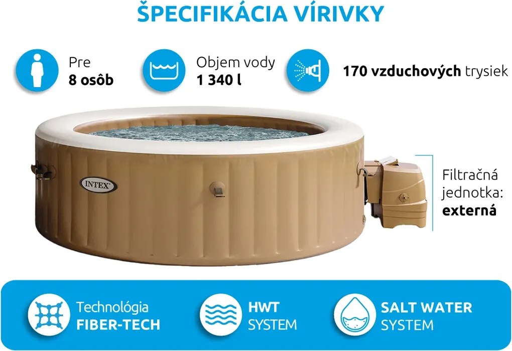 Intex | Vířivý bazén Pure Spa Bubble HWS 8 NP | 11400293