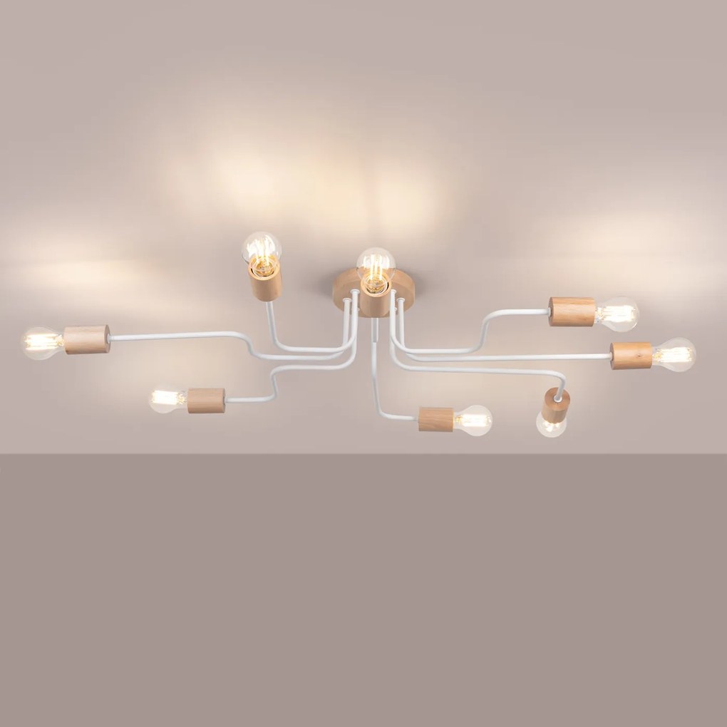 Sollux Lighting Lustr TIMBO 8 bílý