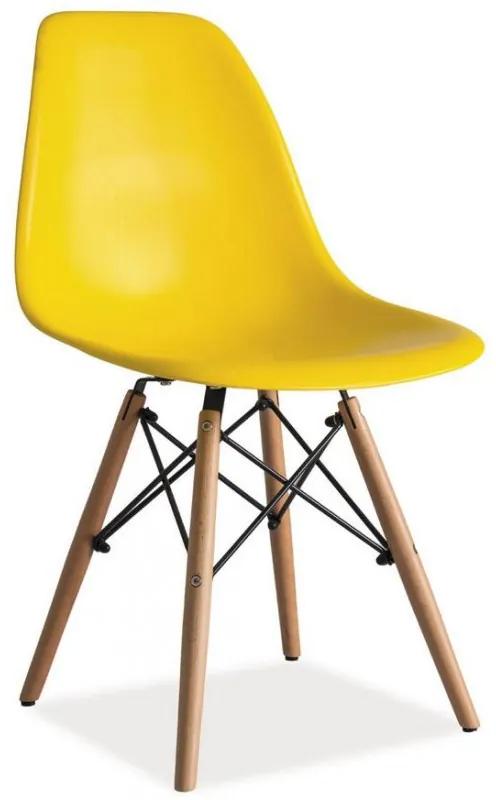 Casarredo Jídelní židle ENZO žlutá