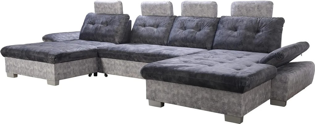 Sedací souprava DIOR U, šedá (AN 5077/5075)
