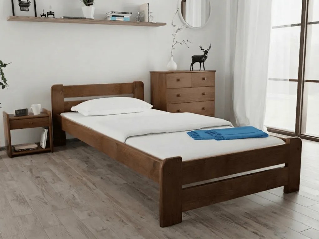 Postel Laura 80 x 200, dub Matrace: Matrace Coco Maxi 20 cm