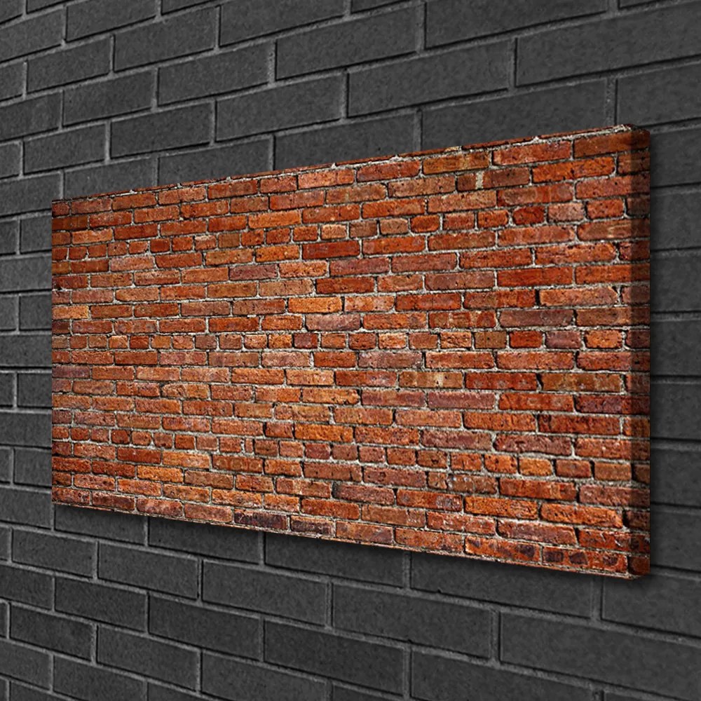 Obraz na plátně Cihlová Zeď Cihly 100x50 cm