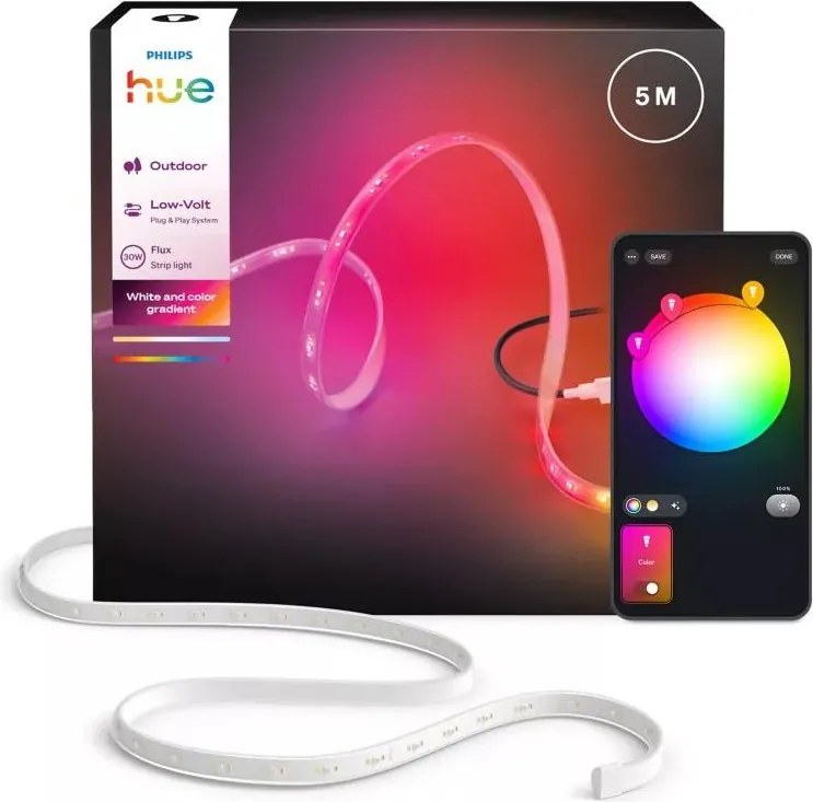 Philips - LED RGBW Stmív. venkov. pásek Hue FLUX 5m LED/30W/230V 2200-6500K IP67