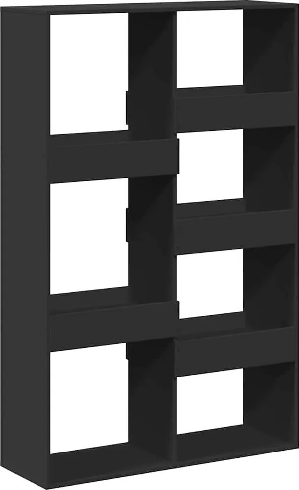 Dělicí stěna černá 100 x 33 x 155,5 cm kompozitní dřevo 3309565