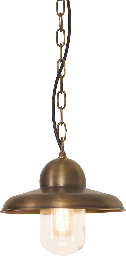 Somerton 1 žárovka Závěsné světlo - Aged Brass