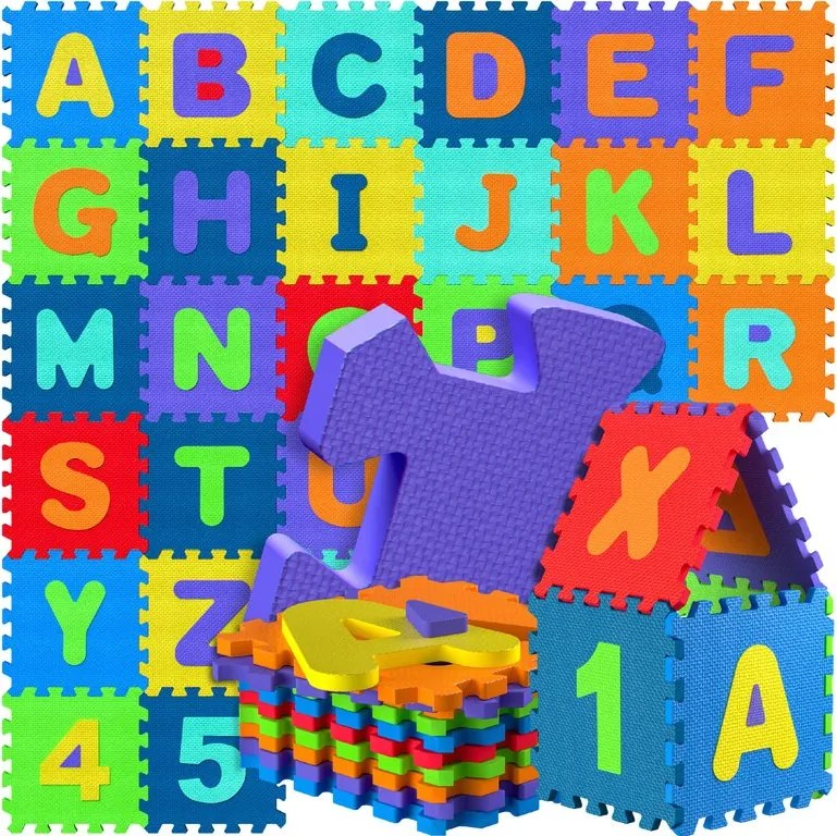 Puzzle podložka 86dílný vícebarevná