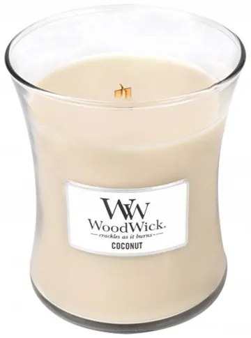 WoodWick - vonná svíčka Kokos a vanilka 275g