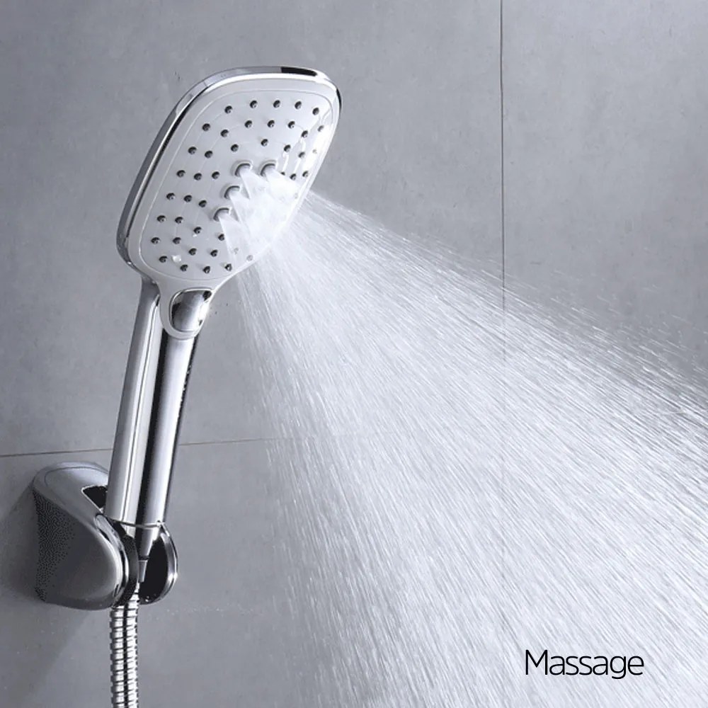 Mereo Mereo, Nástěnná baterie Viana 150mm s otoč. ramínkem a tyčí pro ruční a talířovou sprchu, bez příslušenství, CBE60101SJE